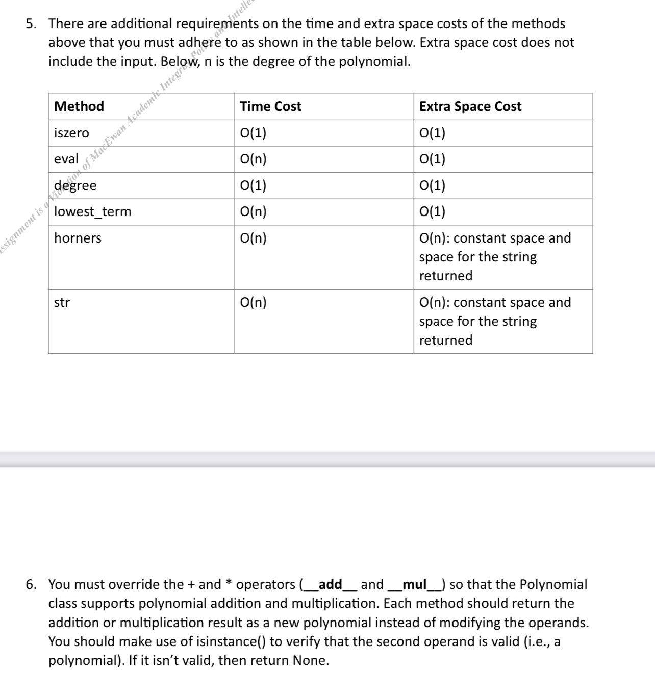 In PYTHON Please:Polynomials and Linked | Chegg.com