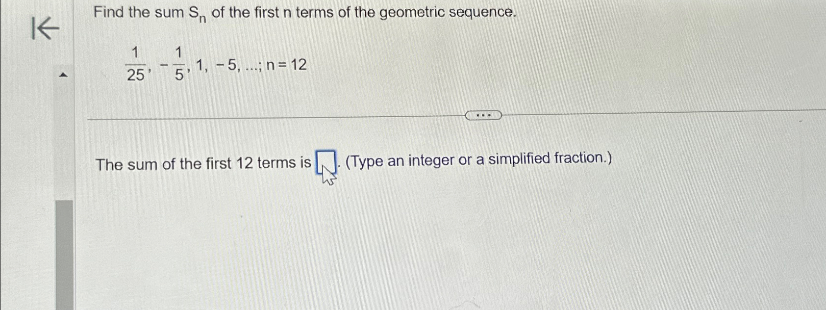 Solved Find the sum Sn ﻿of the first n ﻿terms of the | Chegg.com