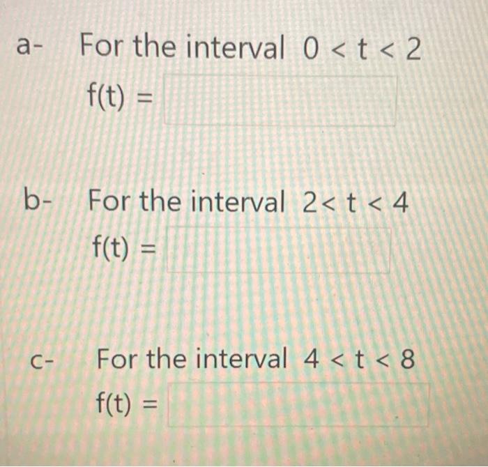 Solved For the function shown below use step functions to | Chegg.com