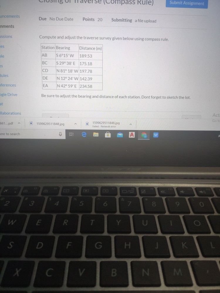 Solved (Compass Rule) Submit Assignment uncements Due No Due | Chegg.com