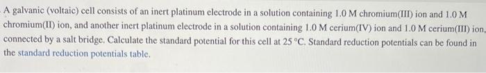 Solved Write the net cell equation for the electrochemical | Chegg.com