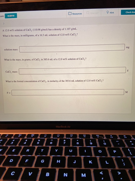 Solved Assignment Score: 68.9% Resources Give Up? Hint Check | Chegg.com