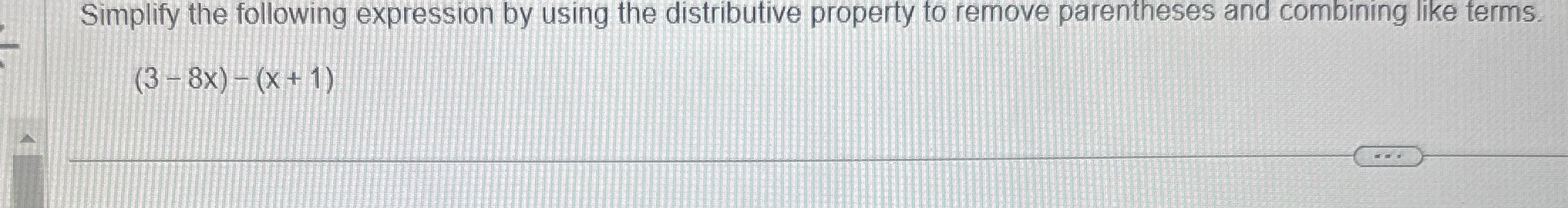 Solved Simplify the following expression by using the | Chegg.com
