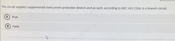 Solved The circuit supplies supplemental overcurrent | Chegg.com