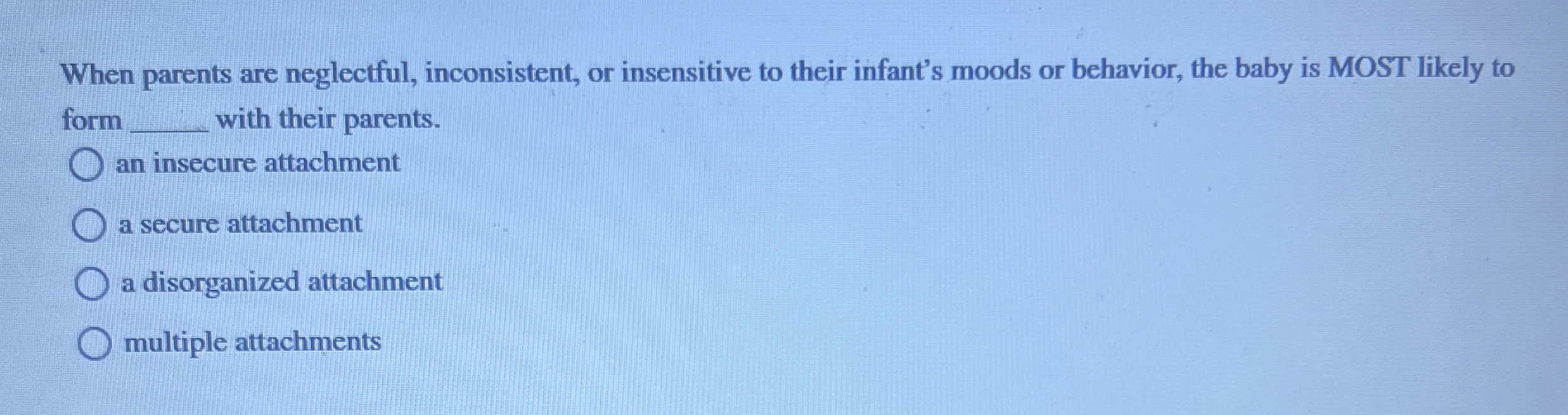 Solved When parents are neglectful, inconsistent, or | Chegg.com