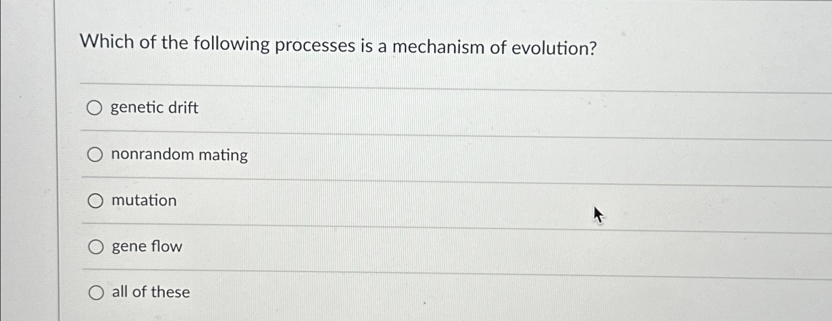 Solved Which of the following processes is a mechanism of | Chegg.com