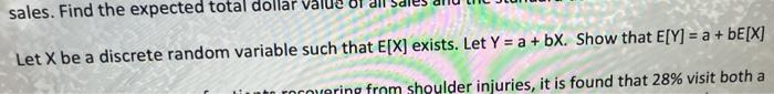 Solved Let X be a discrete random variable such that E[X] | Chegg.com