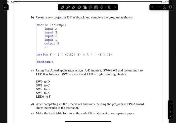 Solved Note: Refer previous lab sheet tutorial procedure for | Chegg.com