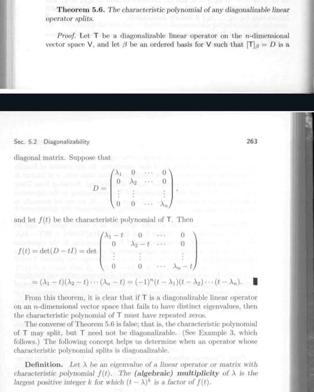 Solved 5. State and prove the matrix version of Theorem | Chegg.com