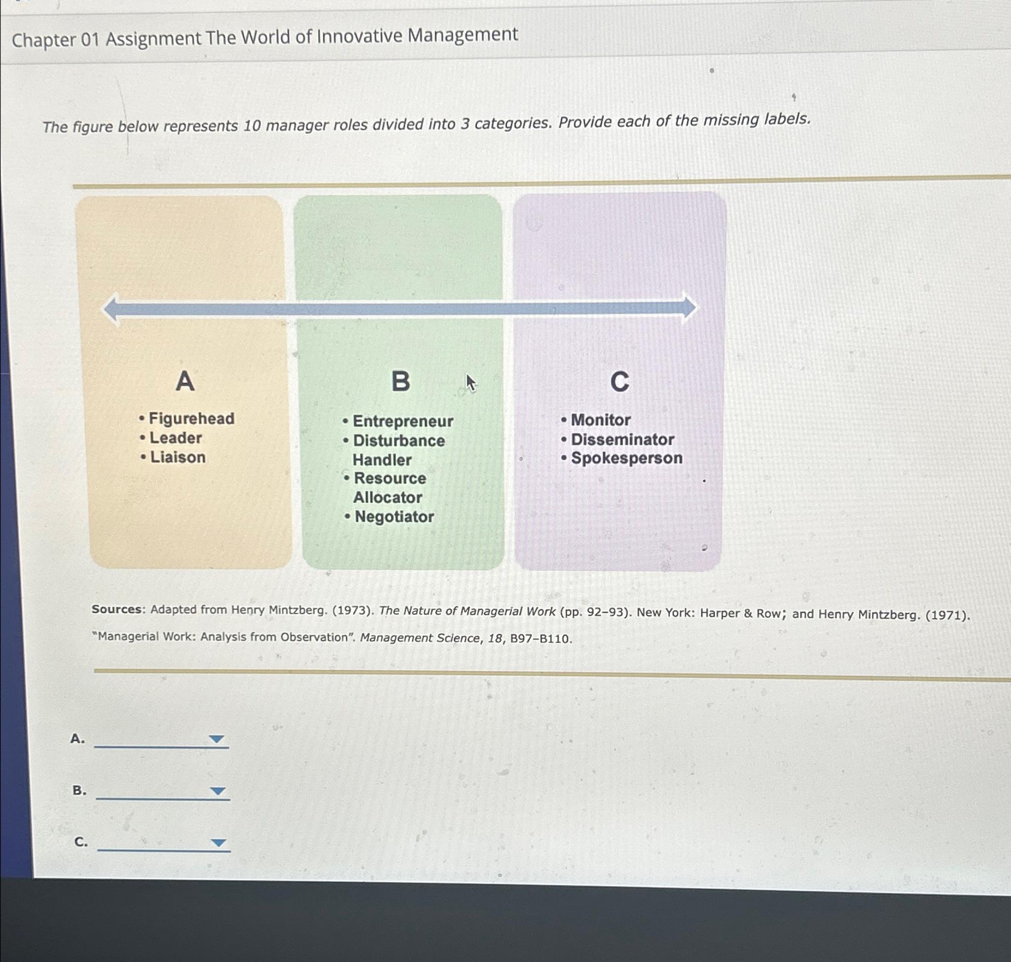 Solved Chapter 01 ﻿Assignment The World of Innovative | Chegg.com