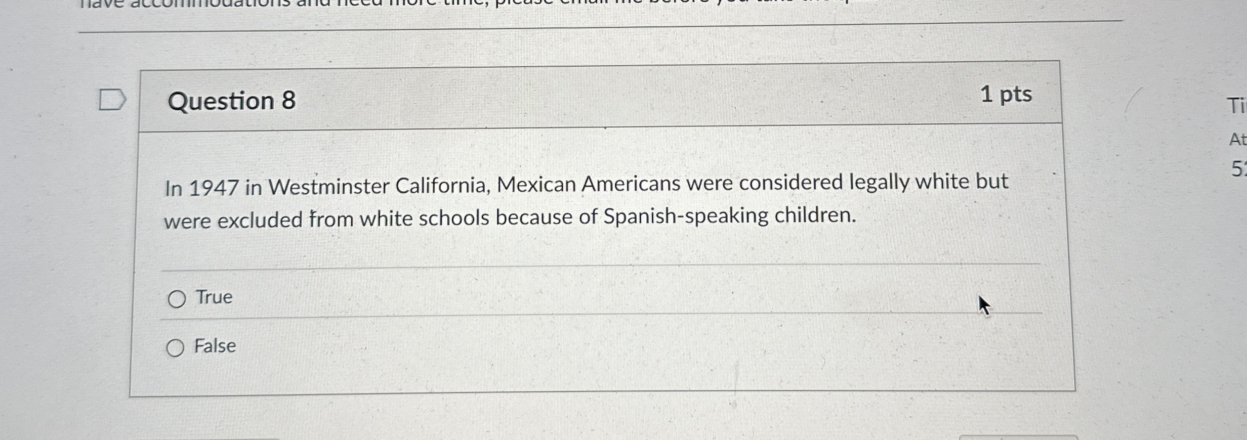 Solved Question 81 ﻿ptsIn 1947 ﻿in Westminster California, | Chegg.com