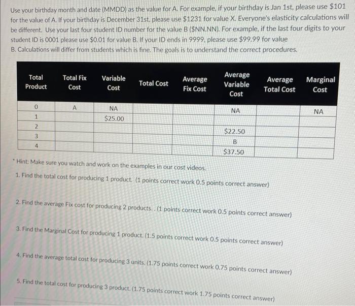 Solved Use your birthday month and date (MMDD) as the value | Chegg.com
