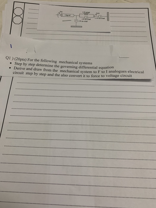 Solved Tun IN 0000 INS 1 Q1 ) (20pts) For the following | Chegg.com