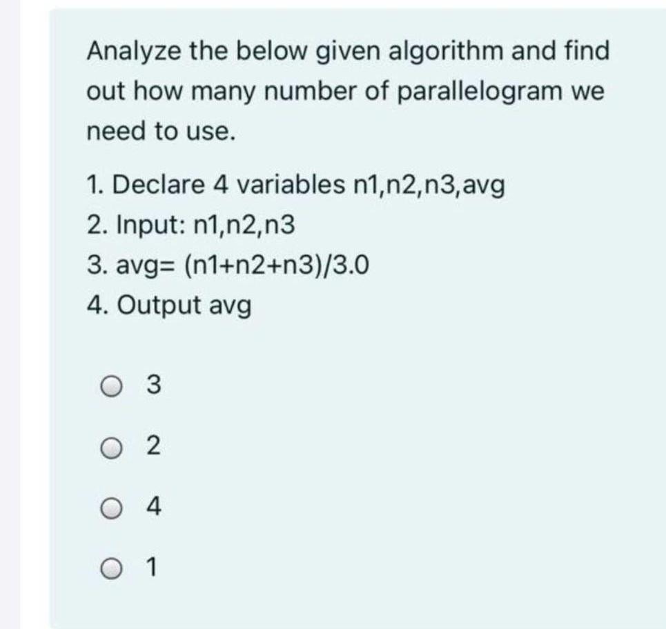 Solved Analyze the below given algorithm and find out how | Chegg.com