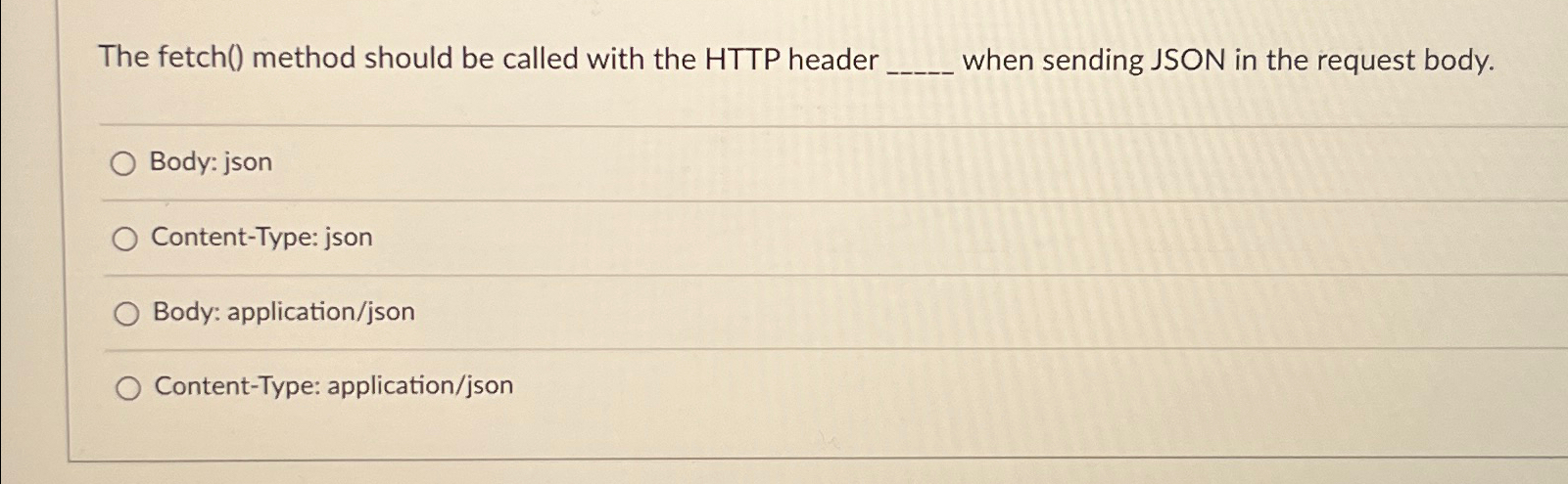 Solved The fetch() method should be called with the HTTP | Chegg.com Solved The fetch() method should be called with the HTTP | Chegg.com