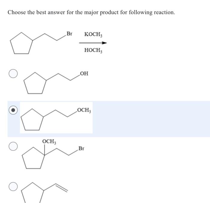 Solved I- CH3CH2OH CH3CH2O−Choose the best answer for the | Chegg.com