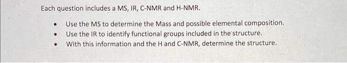 Solved Each question includes a MS, IR, C-NMR and H-NMR. - | Chegg.com