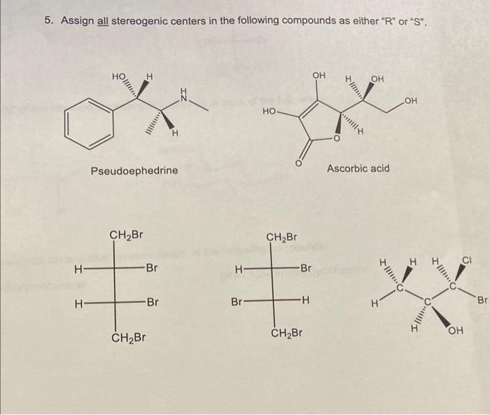 Solved assign all sterigenic centers in the following | Chegg.com