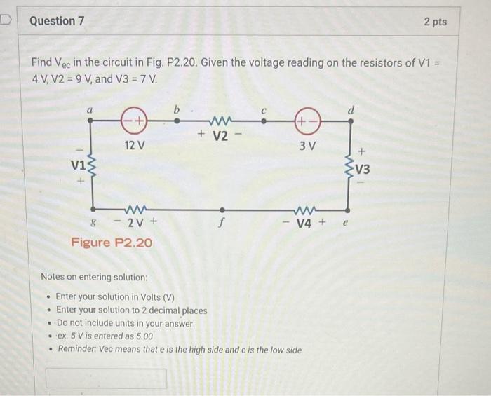 Solved Find Vfb in the circuit in Fig. P2.20. Given the | Chegg.com