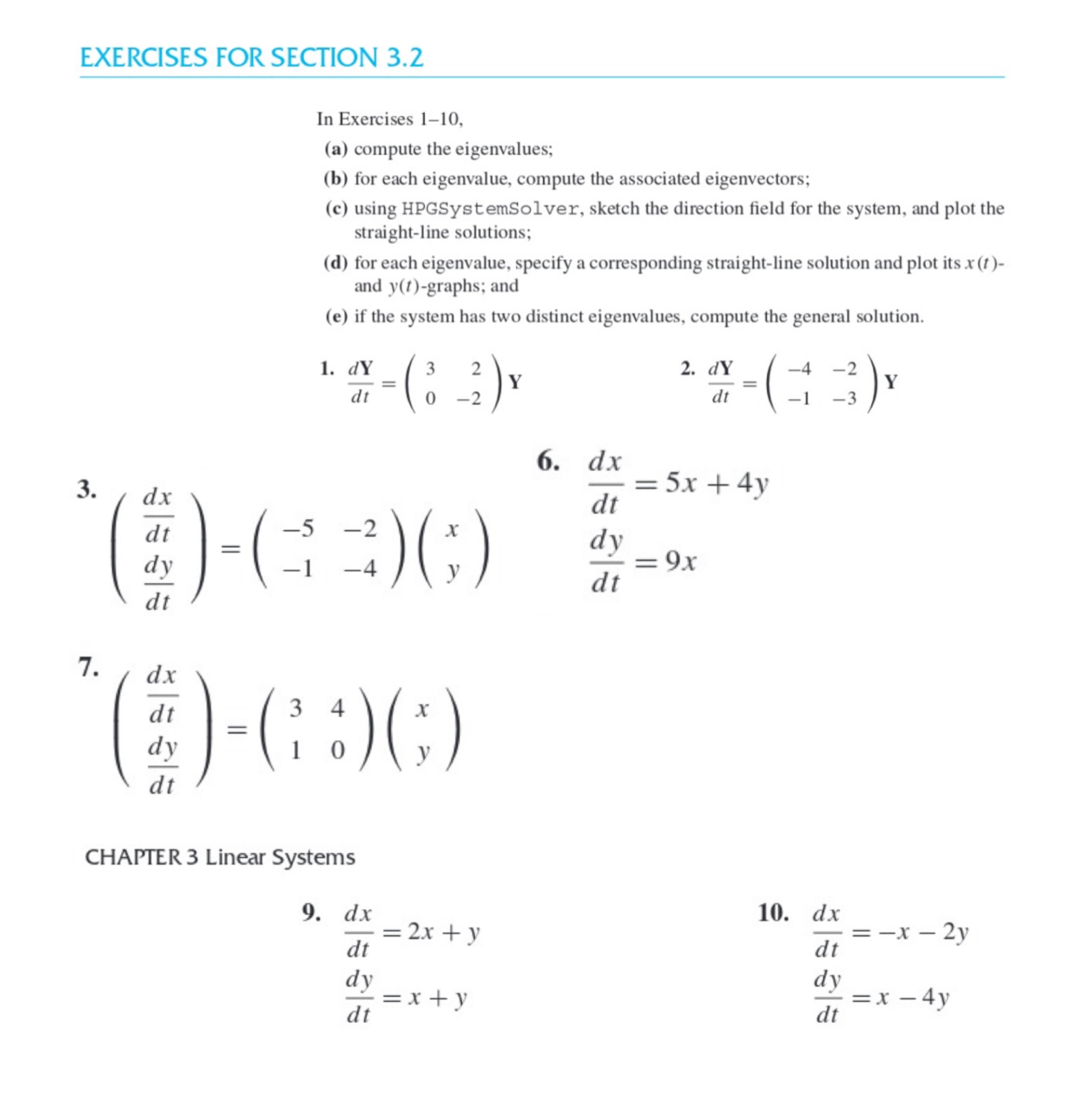 Solved EXERCISES FOR SECTION 3.2In Exercises 1-10,(a) | Chegg.com