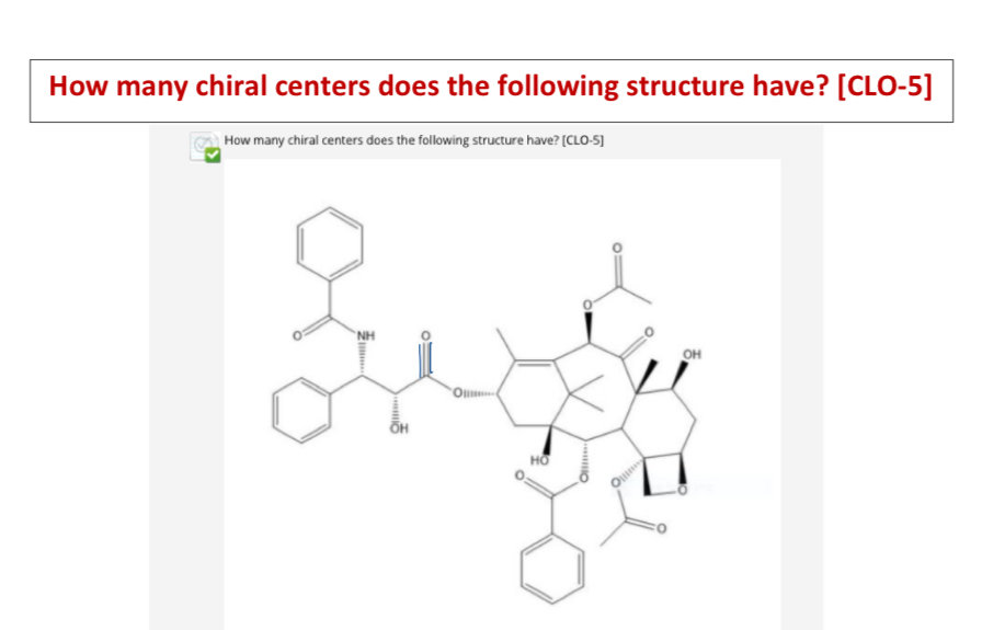 Solved How many chiral centers does the following structure | Chegg.com
