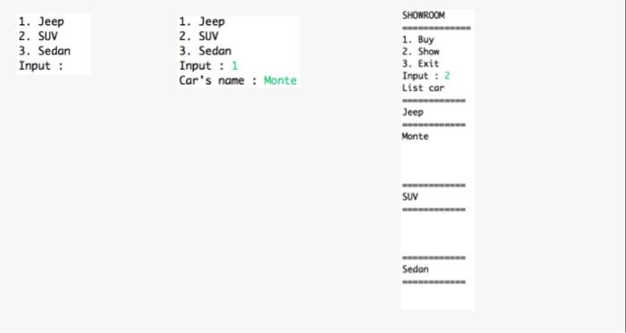 Solved It has 3 menus: - Buy Once user choose this menu, | Chegg.com