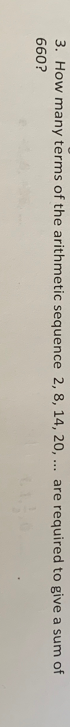Solved How many terms of the arithmetic sequence | Chegg.com