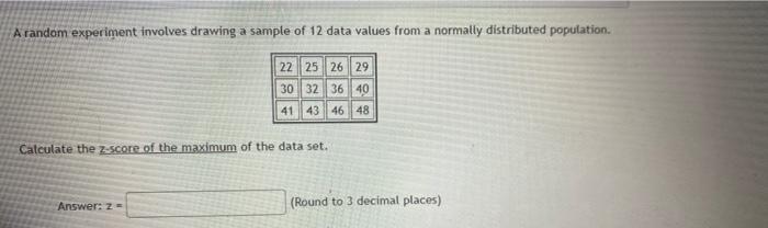 Solved A random experiment involves drawing a sample of 12 | Chegg.com