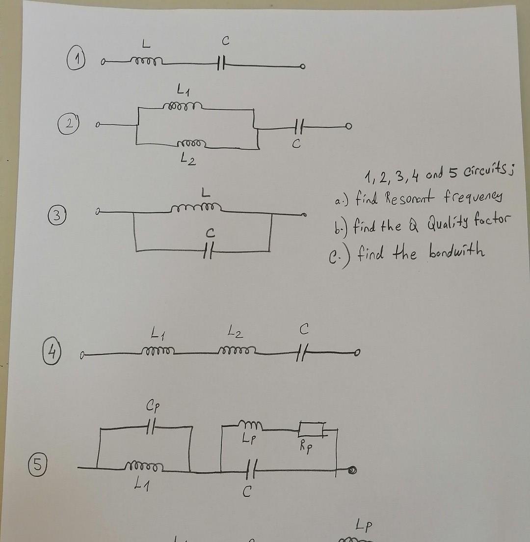 Solved (S) (3) L mm 4₁ mmm rooo L2 41 mos Cp mo L1 C L mor C | Chegg.com