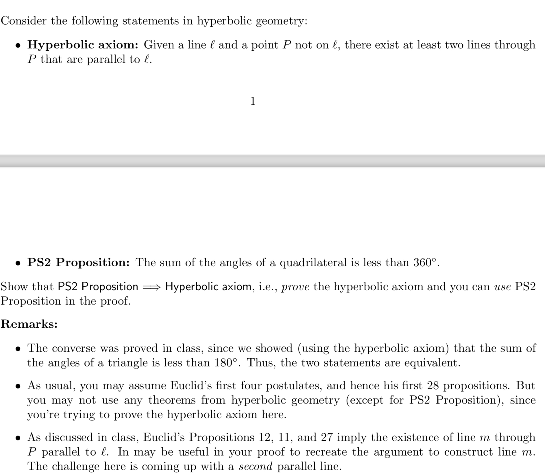 Solved Consider the following statements in hyperbolic | Chegg.com