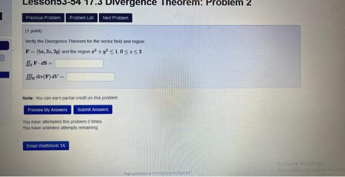 [Solved]: Divergence Theorem Verify the Divergence Theorem f