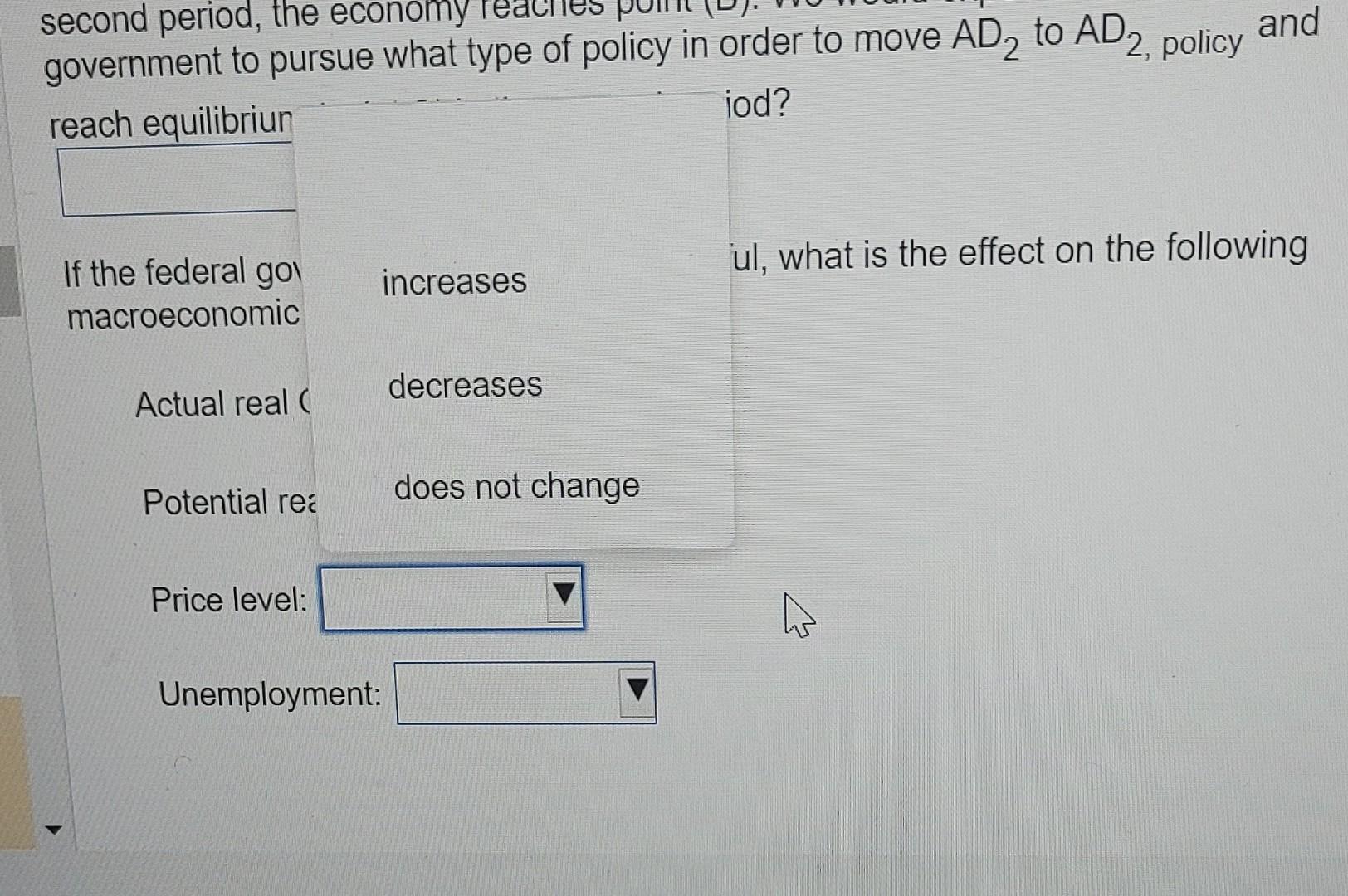 Solved The figure to the right illustrates the dynamic AD-AS | Chegg.com
