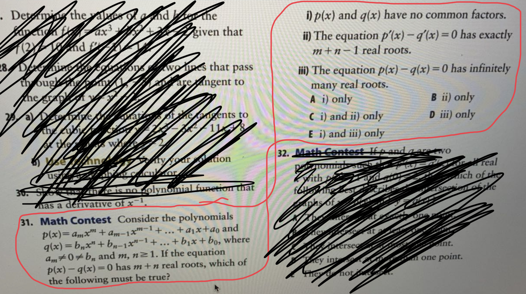 Solved Math Contest Consider the | Chegg.com