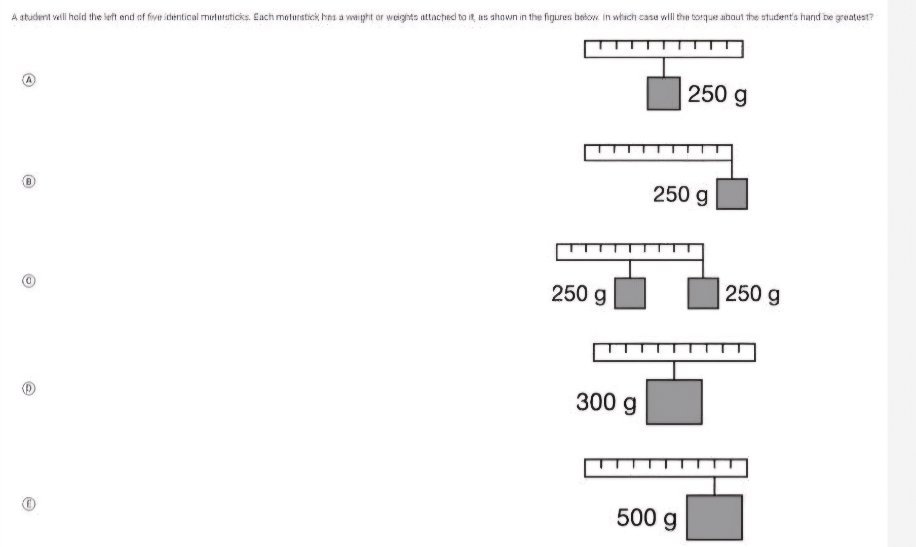 Solved A student will hold the left end of five identical | Chegg.com