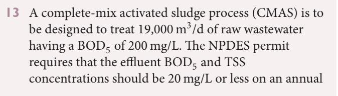 Solved 3 A complete-mix activated sludge process (CMAS) is | Chegg.com