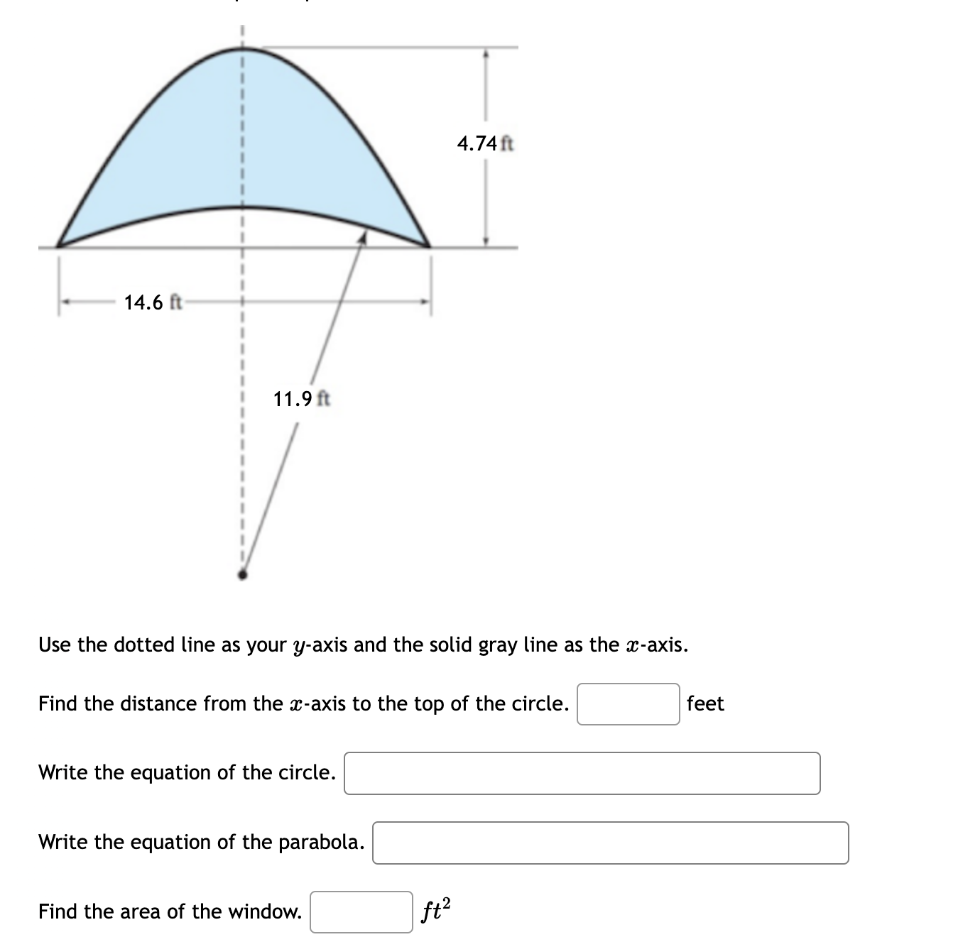 Solved Use the dotted line as your y-axis and the solid gray | Chegg.com
