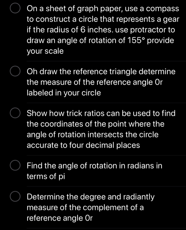 On a sheet of graph paper, use a compass to construct | Chegg.com