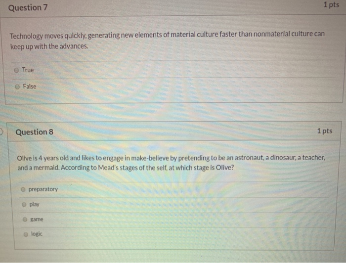 Solved 1 pts Question 7 Technology moves quickly, generating | Chegg.com Solved 1 pts Question 7 Technology moves quickly, generating | Chegg.com