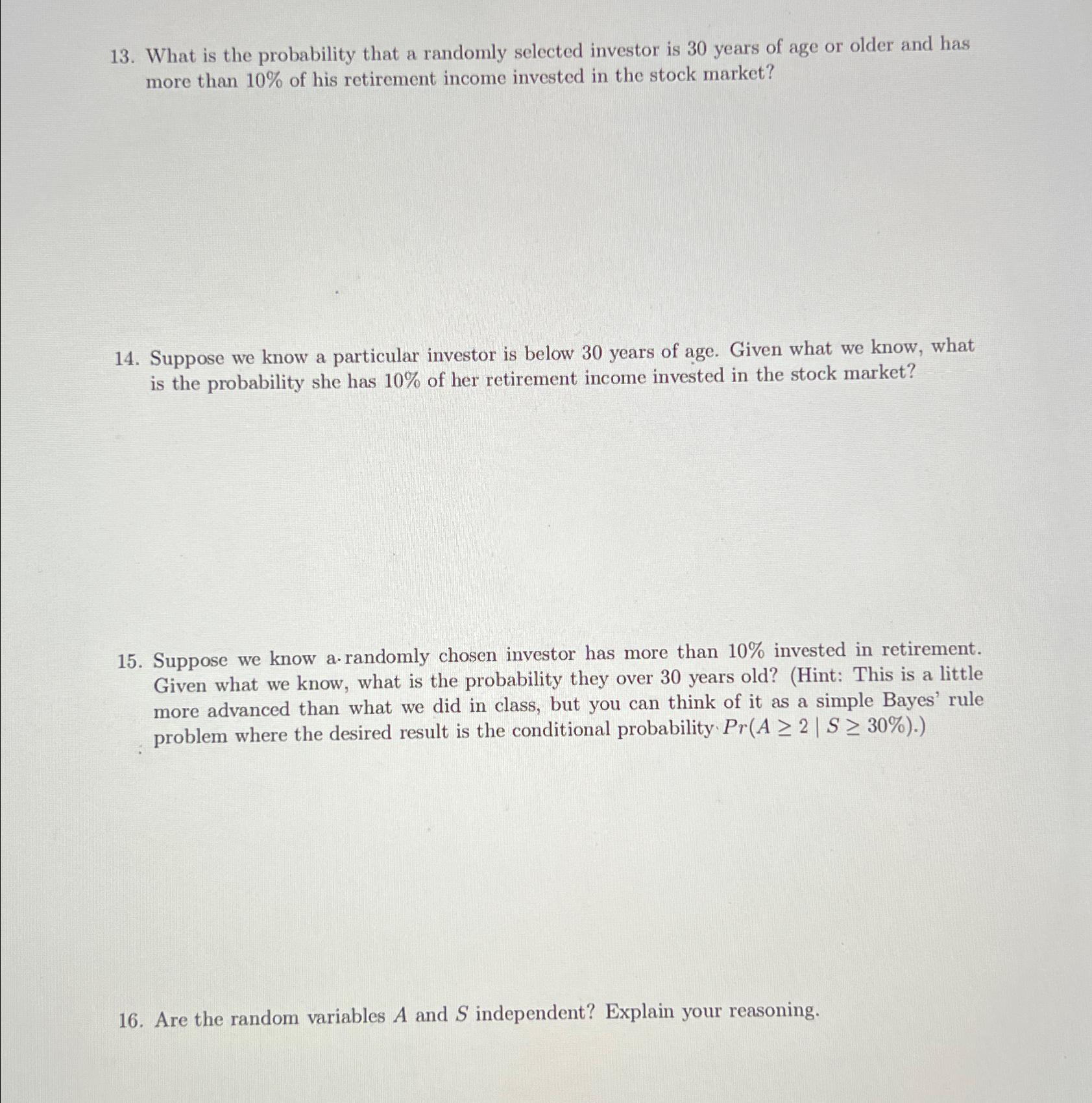 Solved The following joint probability distribution is based | Chegg.com
