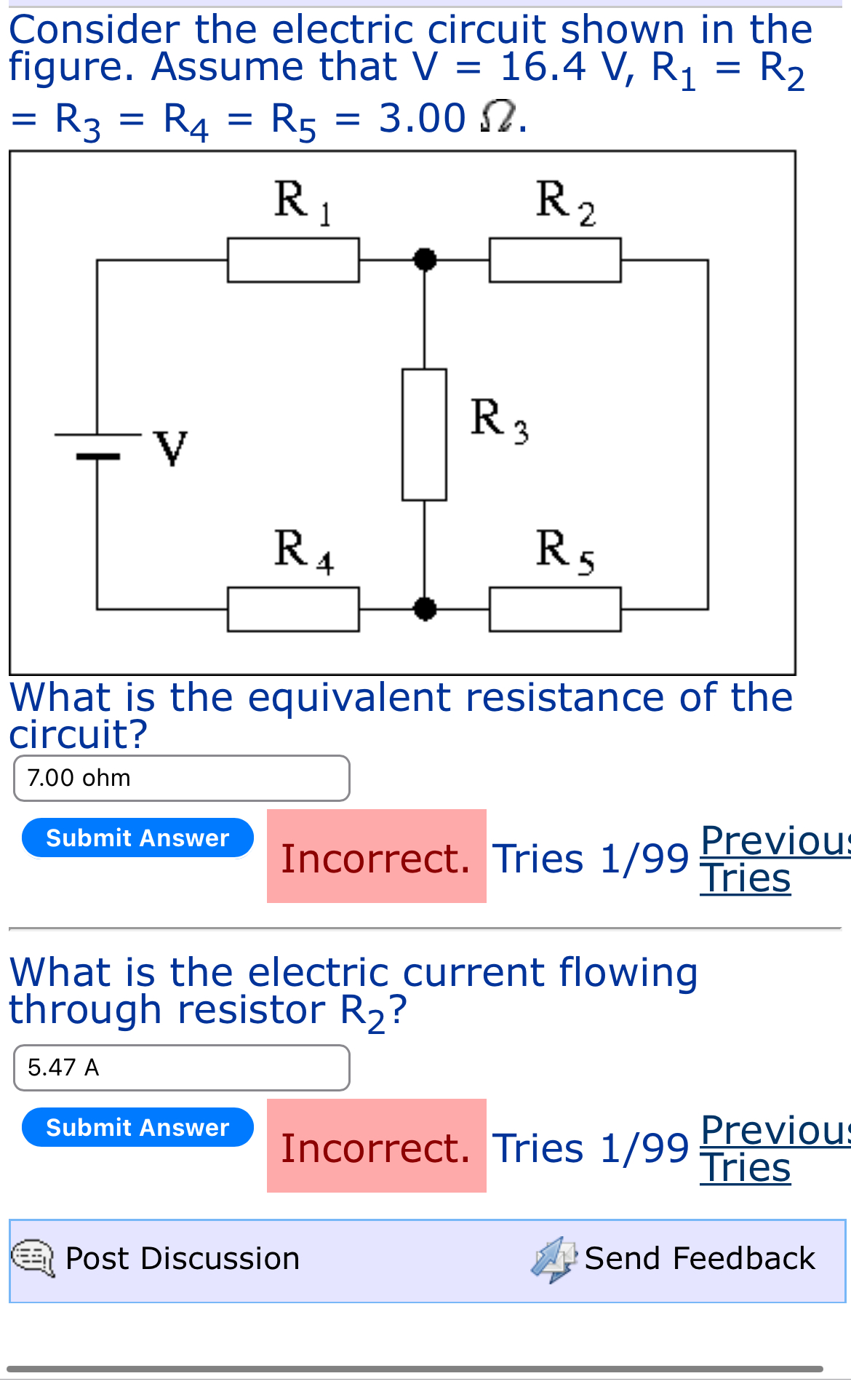 Solved Consider the electric circuit shown in the figure. | Chegg.com
