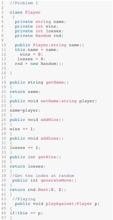 Problem 2 enum Moves \{Rock,Paper, Scissors | Chegg.com
