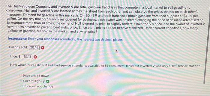 Solved The Hull Petroleum Company and Inverted V are retail | Chegg.com