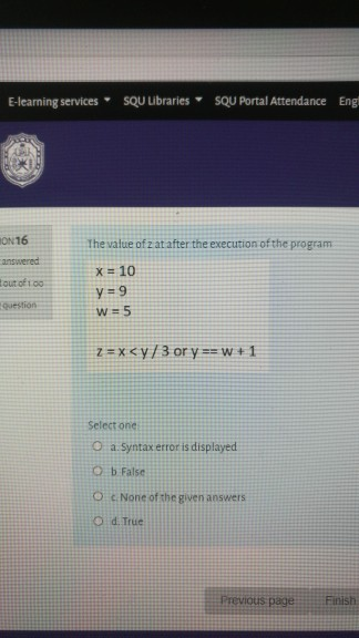 Solved E-learning services SQU Libraries SQU Portal | Chegg.com