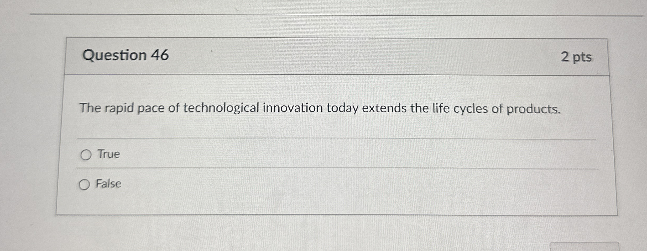 Solved Question 462 ﻿ptsThe rapid pace of technological | Chegg.com