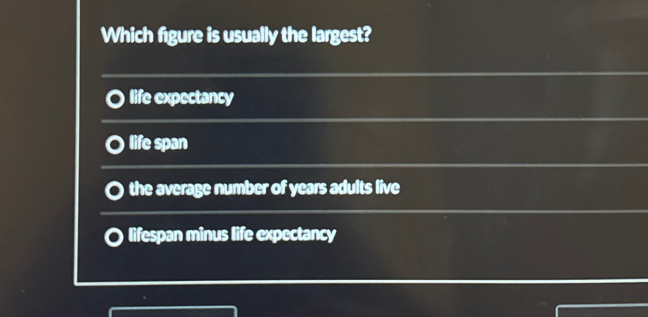 Solved Which figure is usually the largest?Hife | Chegg.com