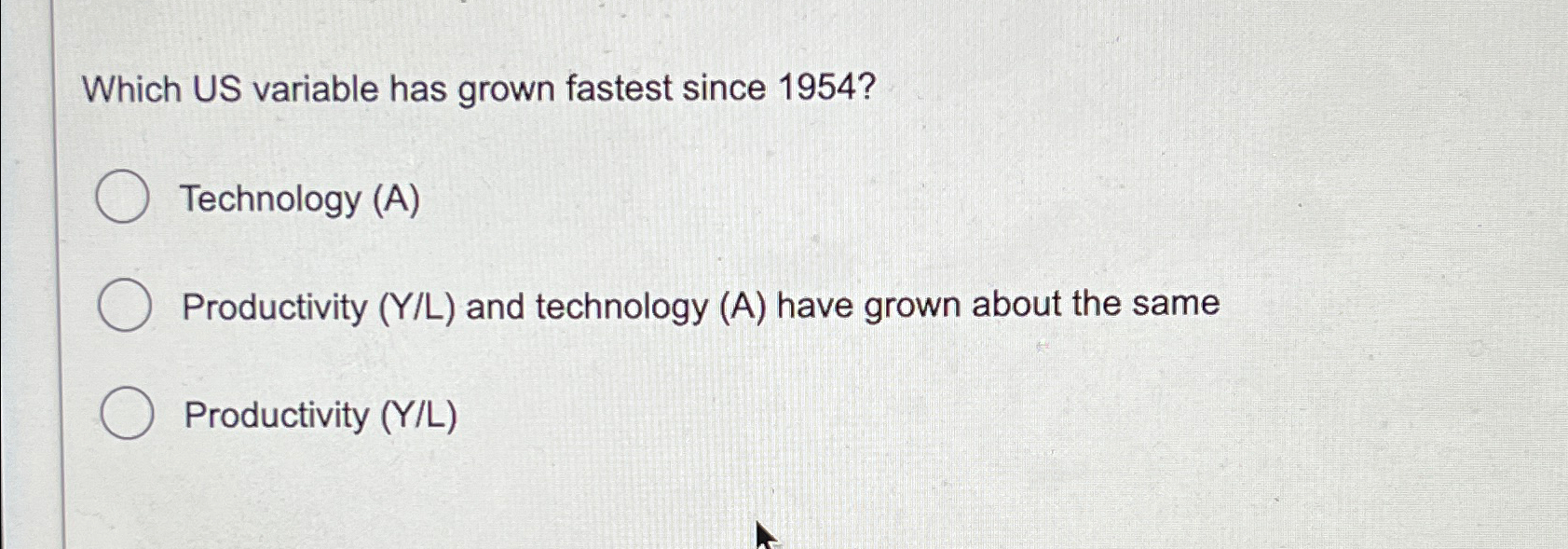 Solved Which US variable has grown fastest since | Chegg.com