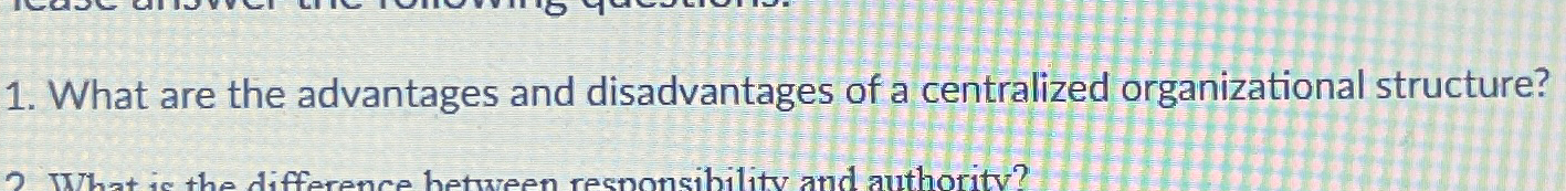 Solved What are the advantages and disadvantages of a | Chegg.com