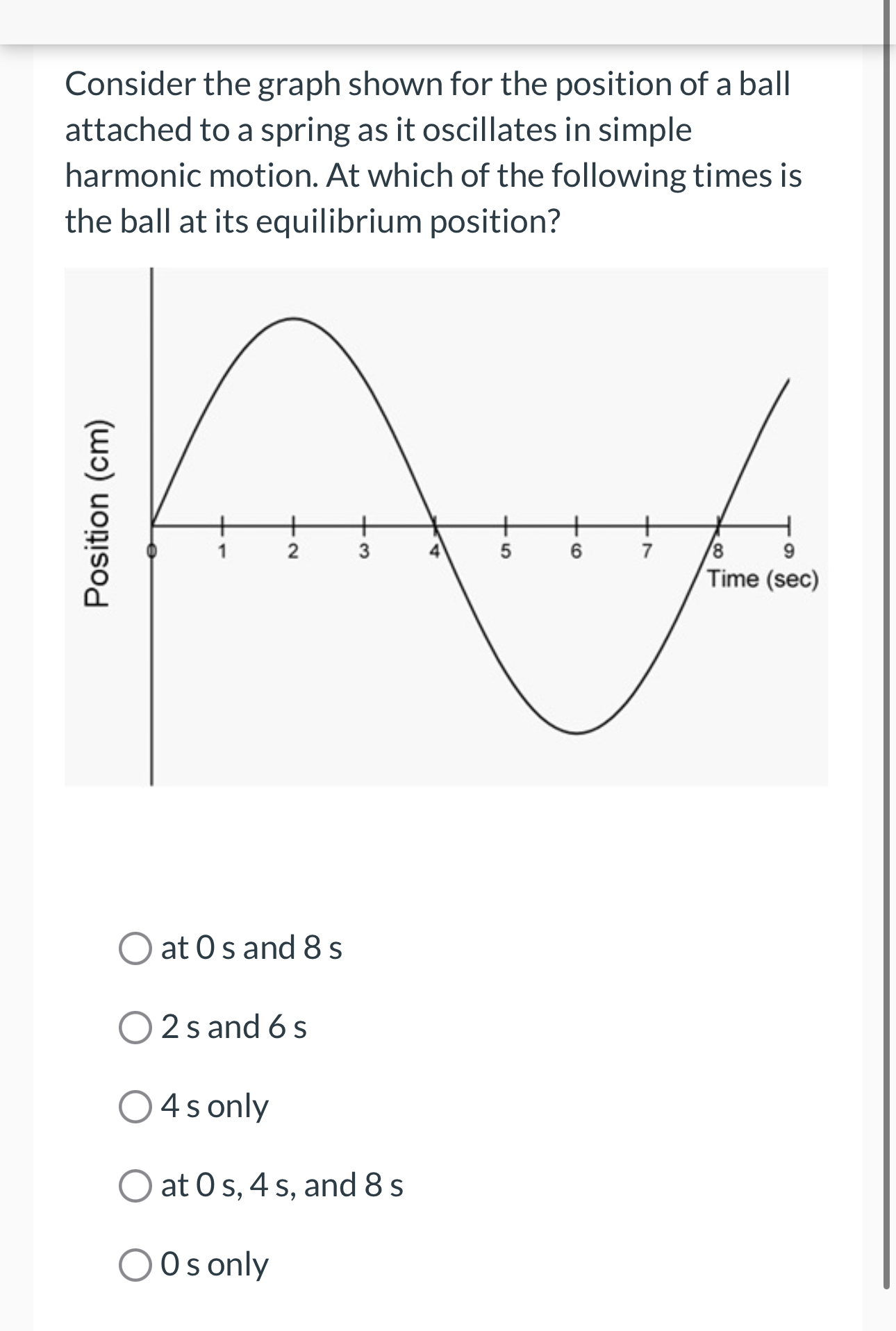 Solved Consider the graph shown for the position of a ball | Chegg.com