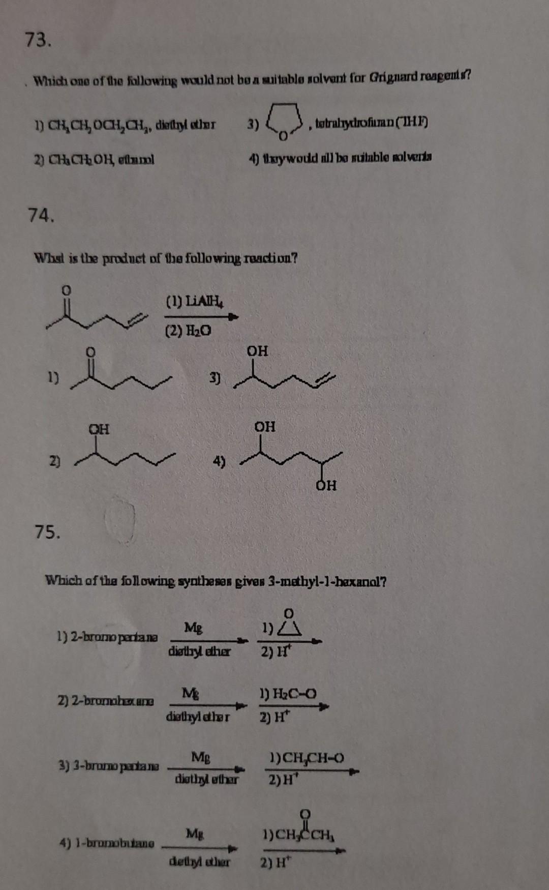 Solved NO 52. 49. Starting with bentene, which series of | Chegg.com
