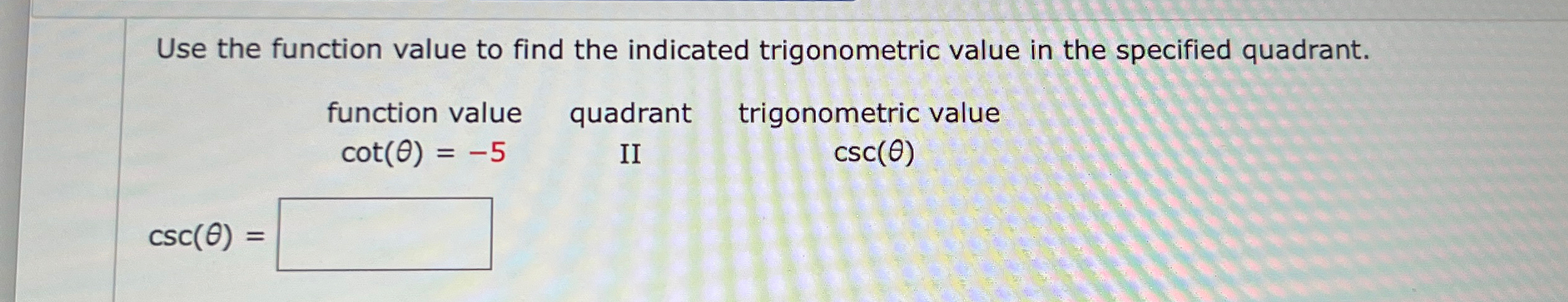 Solved Use the function value to find the indicated | Chegg.com